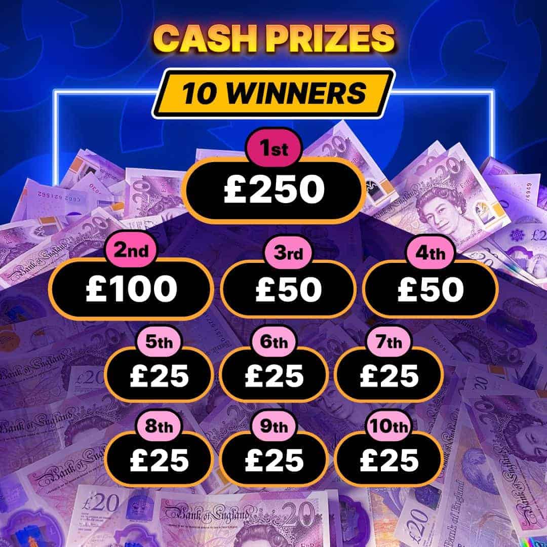 Cash Prizes £££ (10 Cash Winners) #123 - Gaming Giveaways