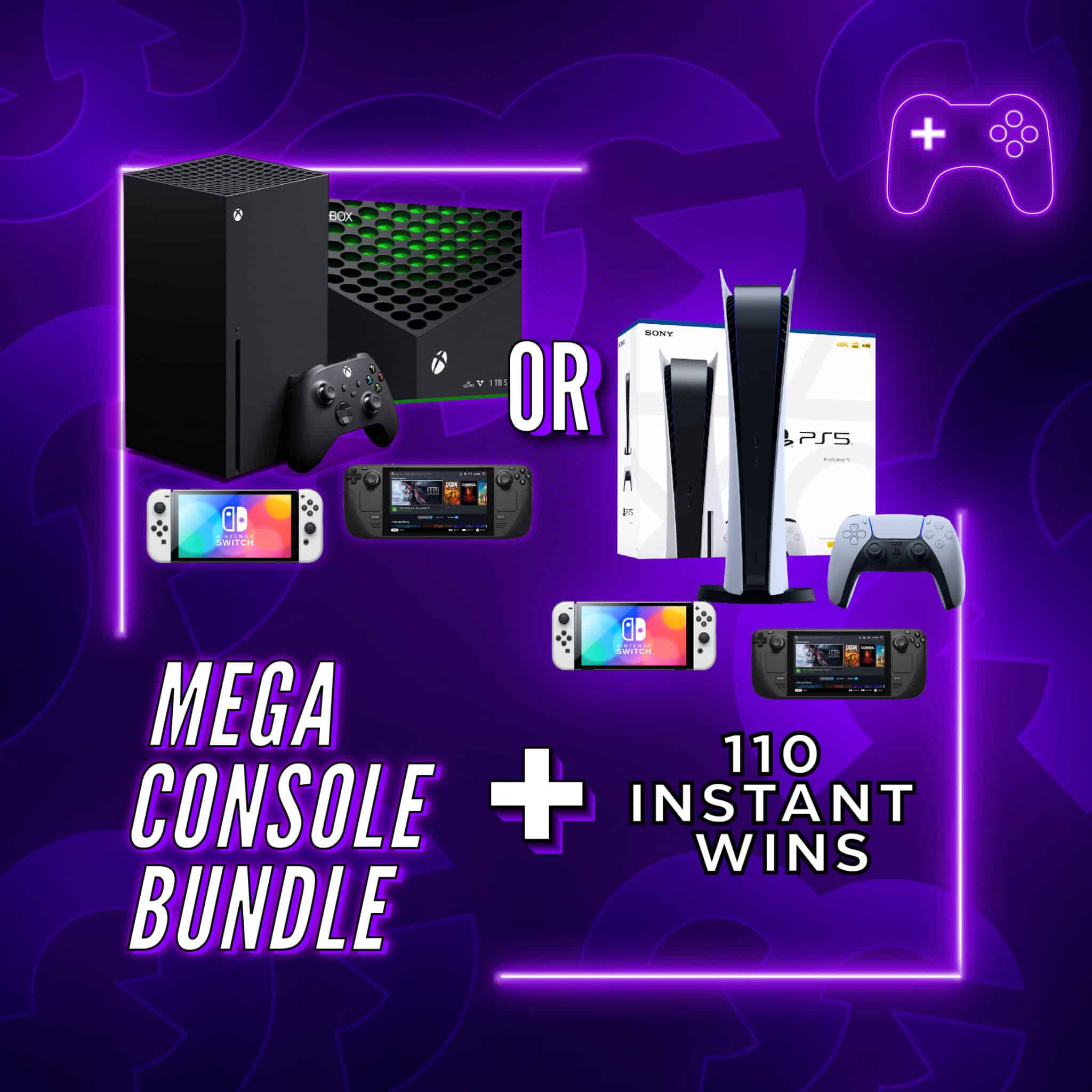 MEGA Console Bundle + Instant Wins #9 - Gaming Giveaways