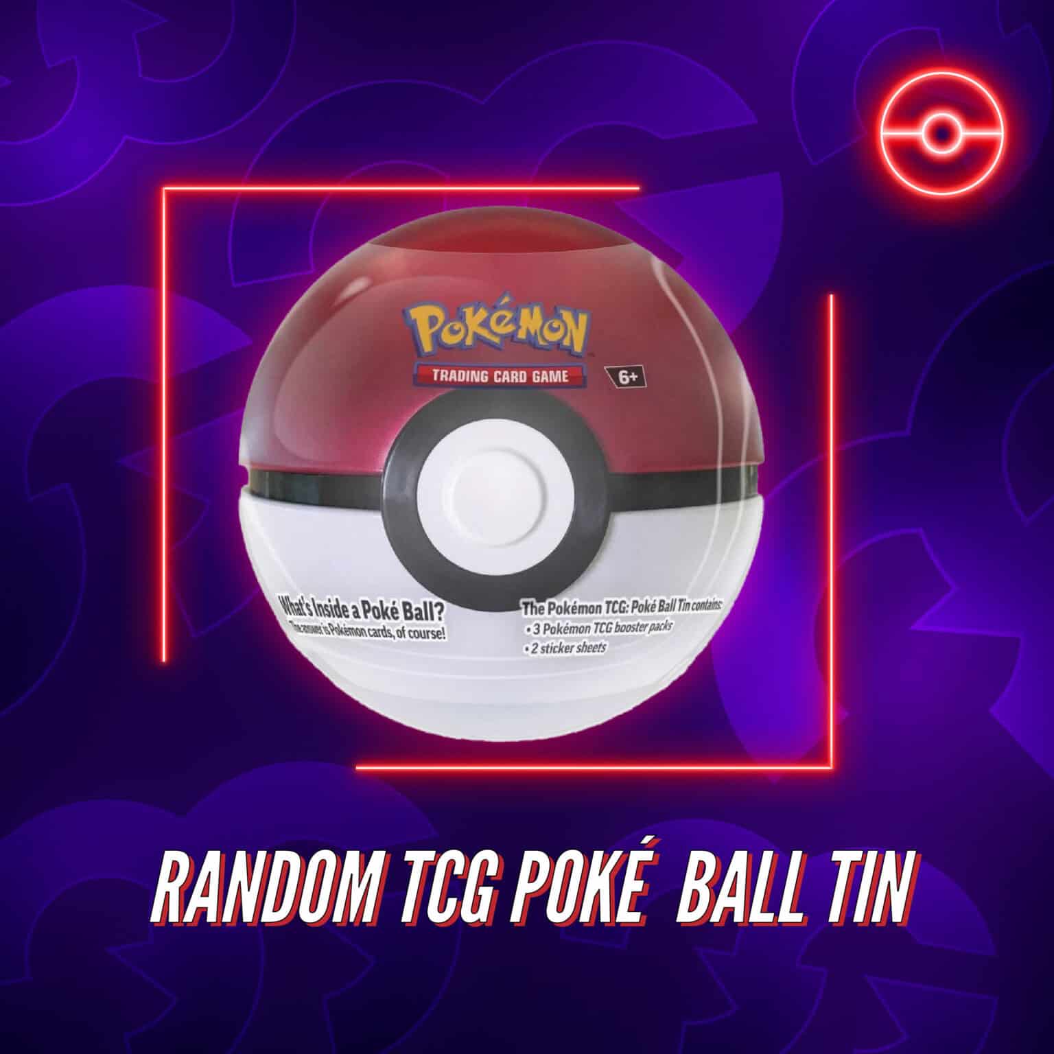 Random Pokémon TCG Poke Ball Tin #36 - Gaming Giveaways