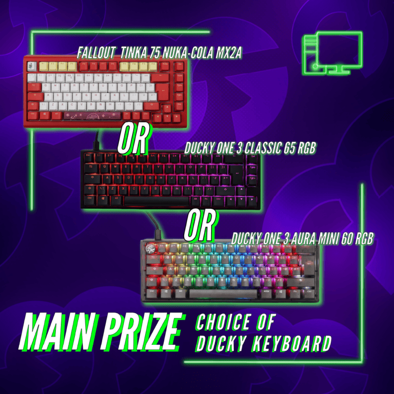 Choice of Ducky Keyboard #2 - Gaming Giveaways
