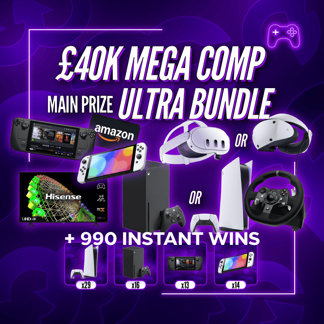 £40K MEGA Console Comp + 990 Instant Wins #3 - Gaming Giveaways