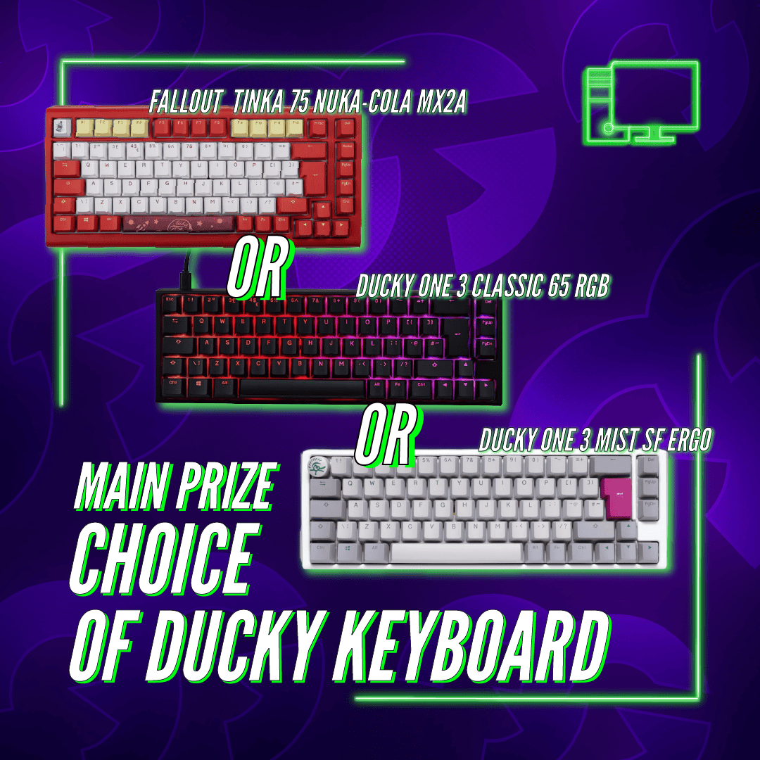 Choice of Ducky Keyboard #6 - Gaming Giveaways