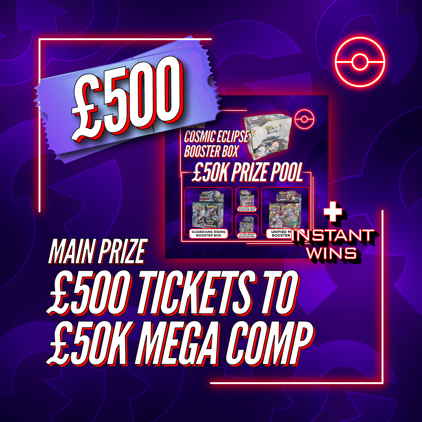 £500 Tickets To The £50k Pokémon Comp + Instant Wins #6 - Gaming Giveaways