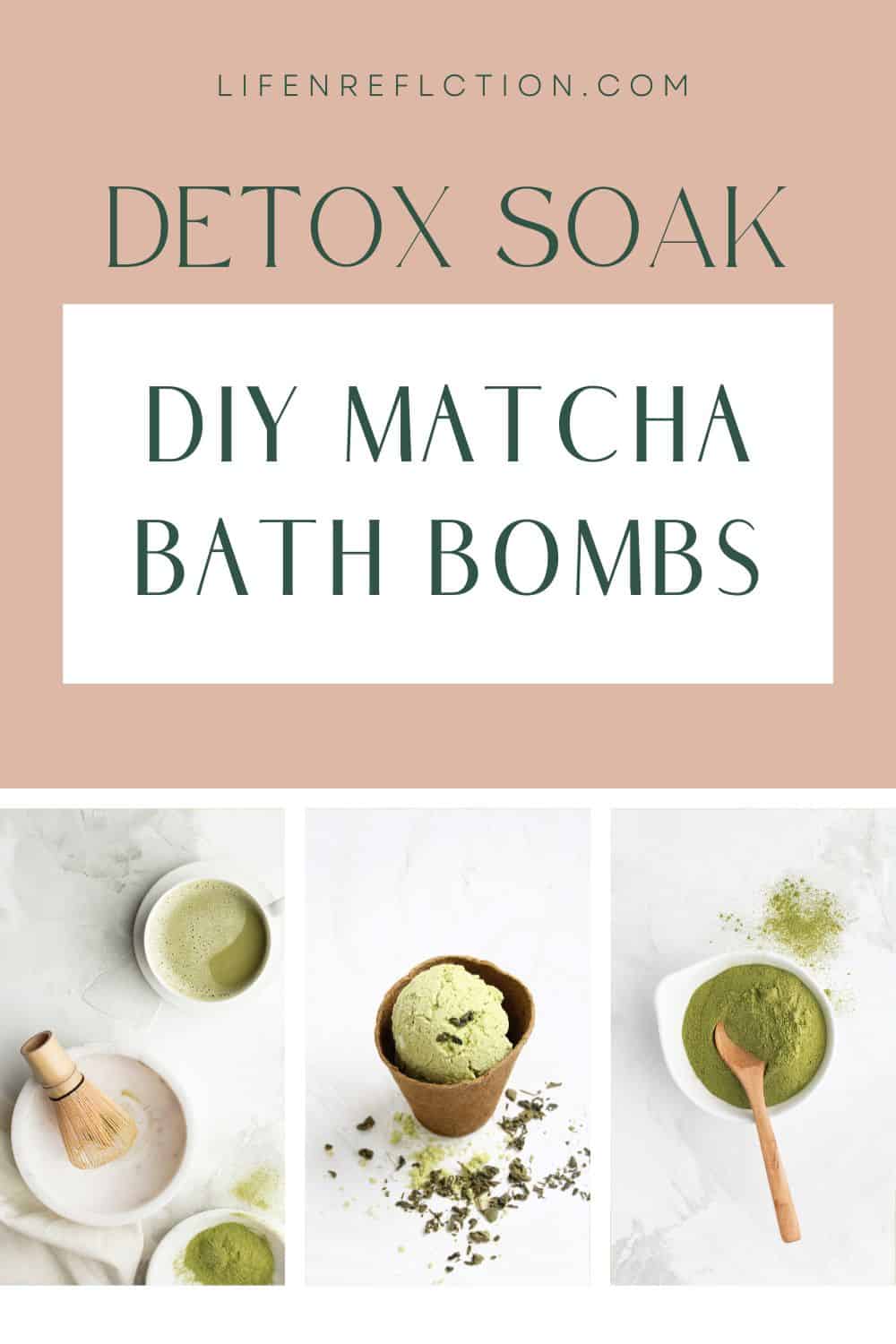 DIY Matcha Green Tea Bath Bombs