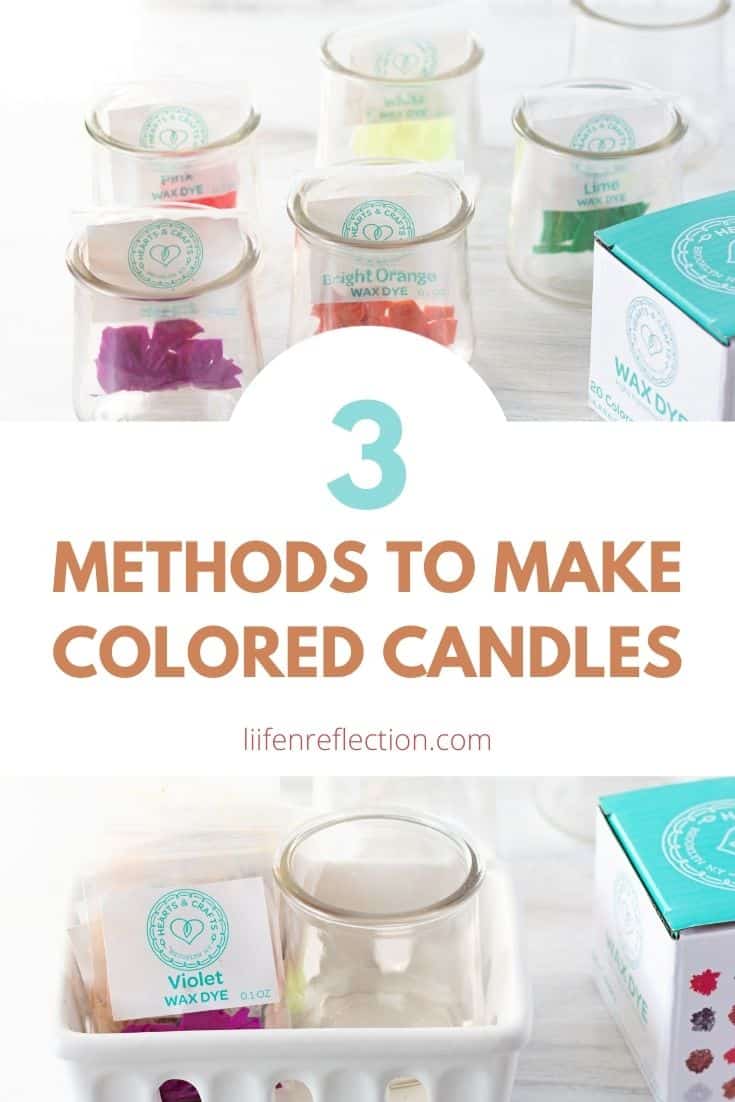 How to Color Candle Wax: Colored Candles 3 Ways