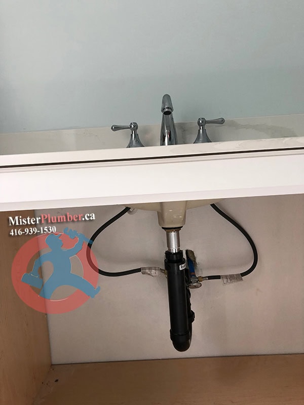 Washroom Sink Plumbing Connection - Mister Plumber