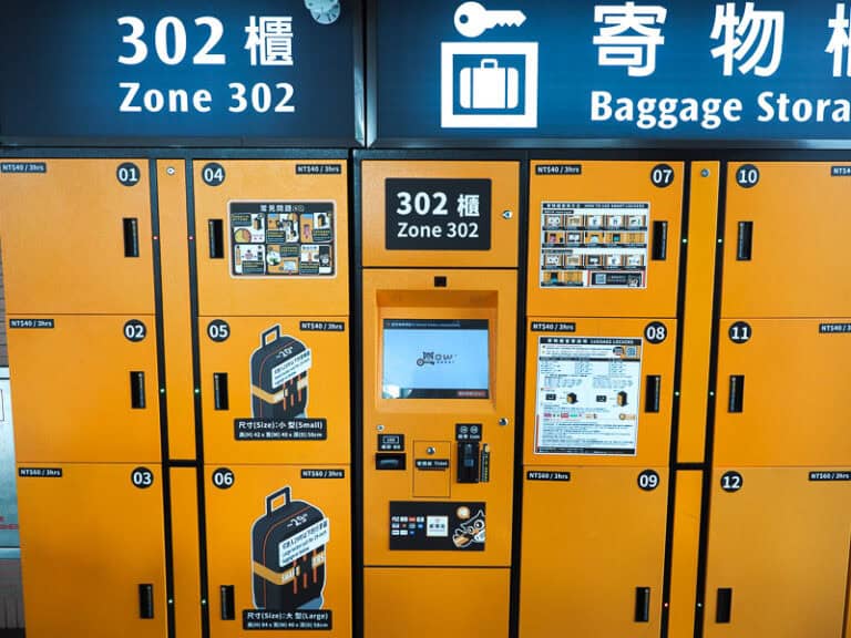 How to Store Luggage and Use the Lockers in Taipei & Across Taiwan ...