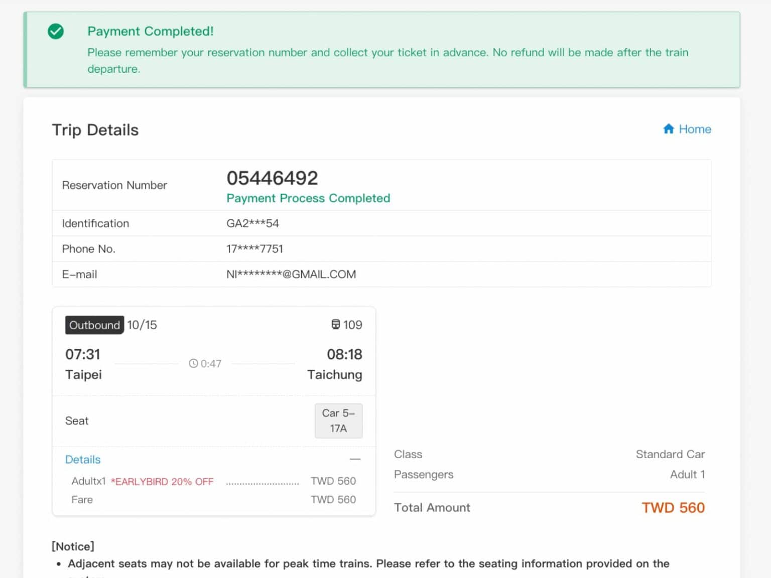A Guide to Booking High Speed Rail (HSR) Tickets in Taiwan - Taiwan ...