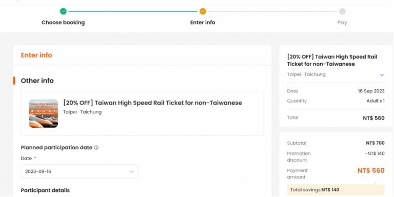 A Guide to Booking High Speed Rail (HSR) Tickets in Taiwan - Taiwan ...