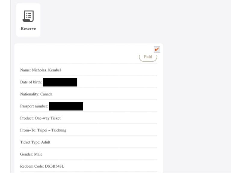 A Guide to Booking High Speed Rail (HSR) Tickets in Taiwan - Taiwan ...