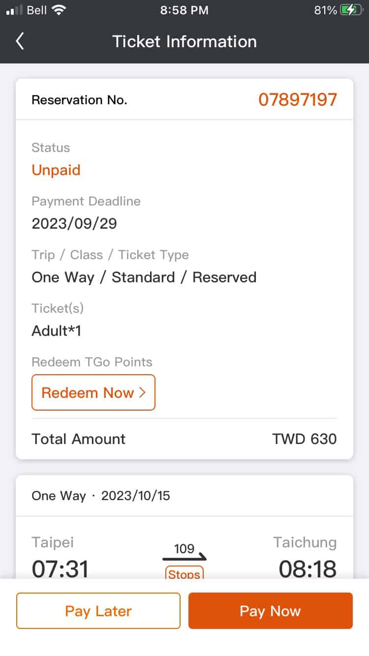 A Guide to Booking High Speed Rail (HSR) Tickets in Taiwan - Taiwan ...