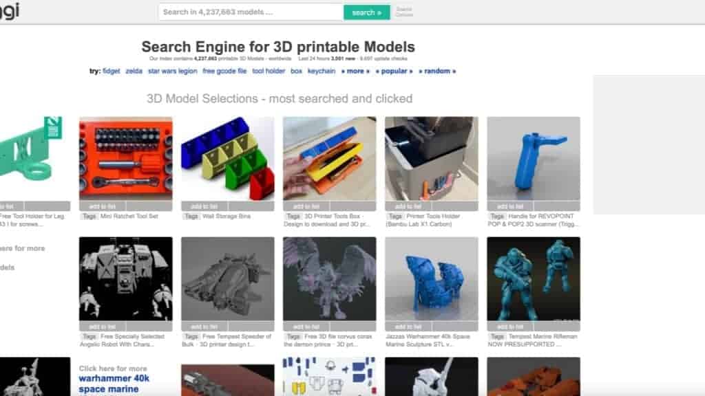 3D modely pro 3D tisk zdarma | STL | OBJ | STP | GCODE