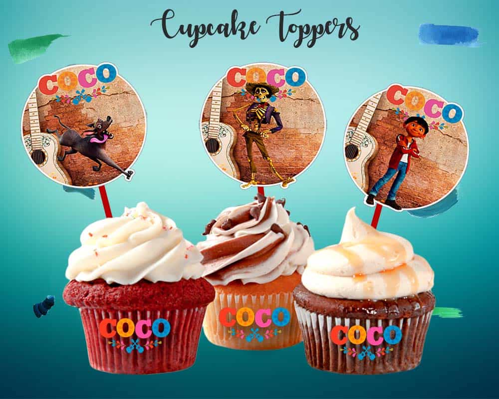 Coco Cupcake Toppers | Instant download design