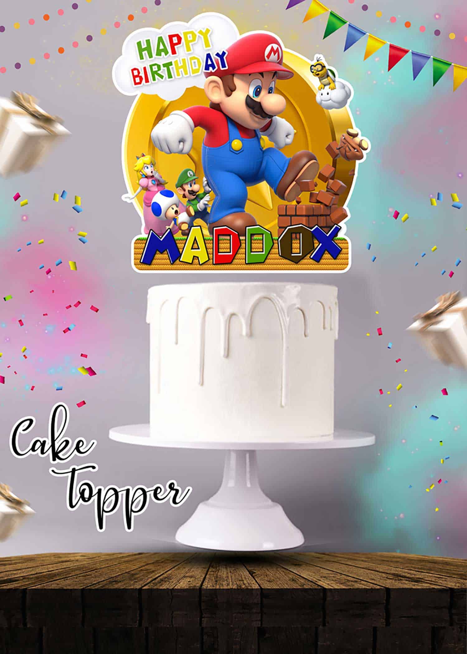Super Mario Cake Topper | Digital and printable