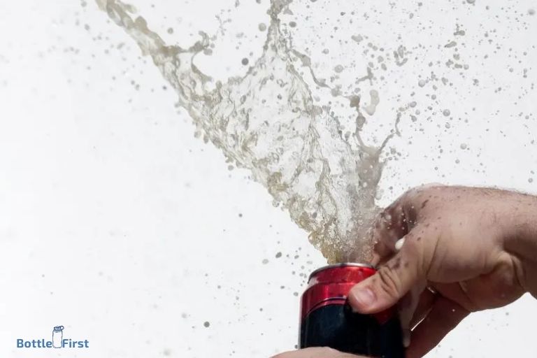 What Happens When A Soda Water Bottle Is Opened? Fizzing!