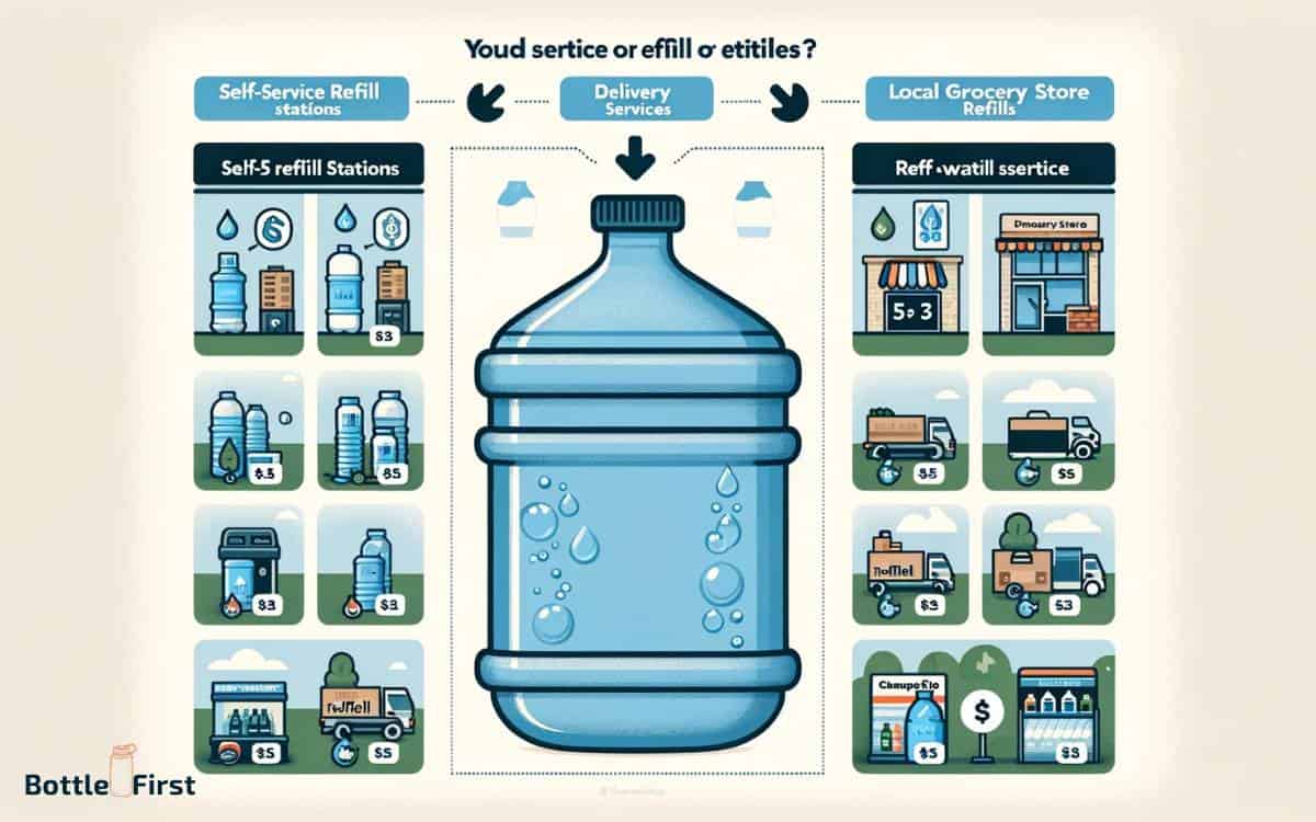 Cost To Refill 5 Gallon Water Bottle: 1.50$ To 6.00$