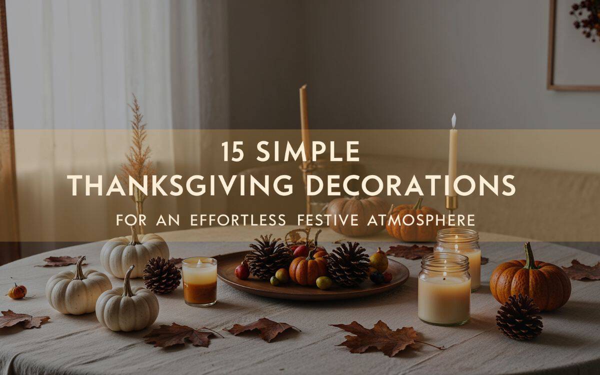 15 Simple Thanksgiving Decorations For An Effortless Festive Atmosphere