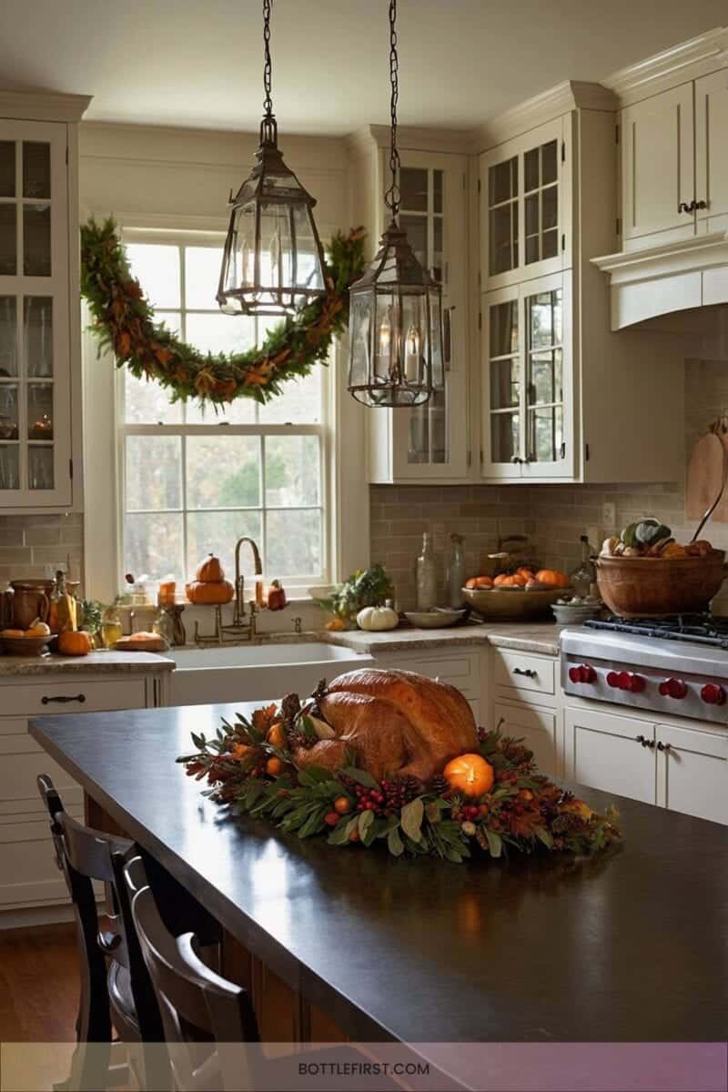 15 Thanksgiving Decorations With Garland For Festive Accents
