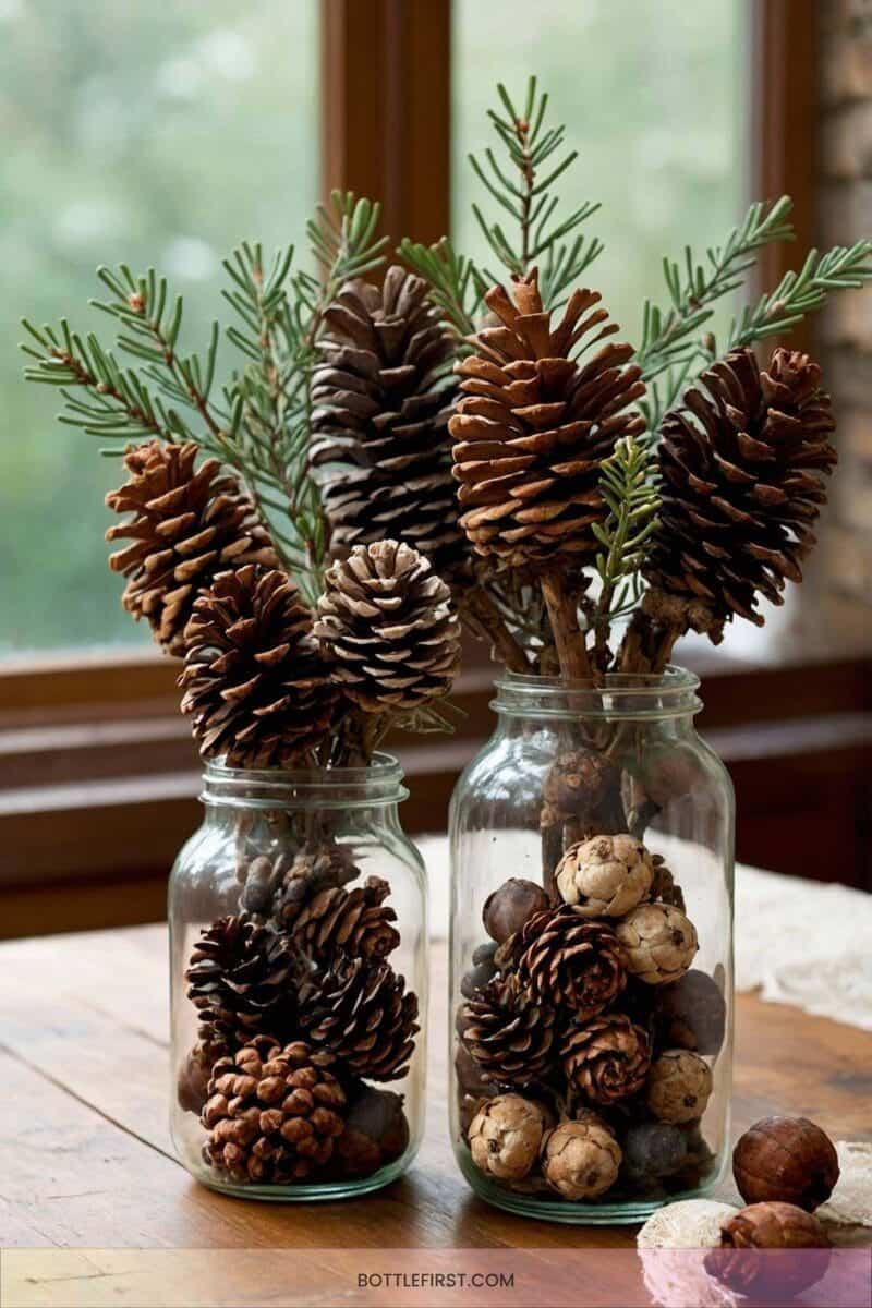 18 Thanksgiving Decorations Using Pinecones For A Rustic Look