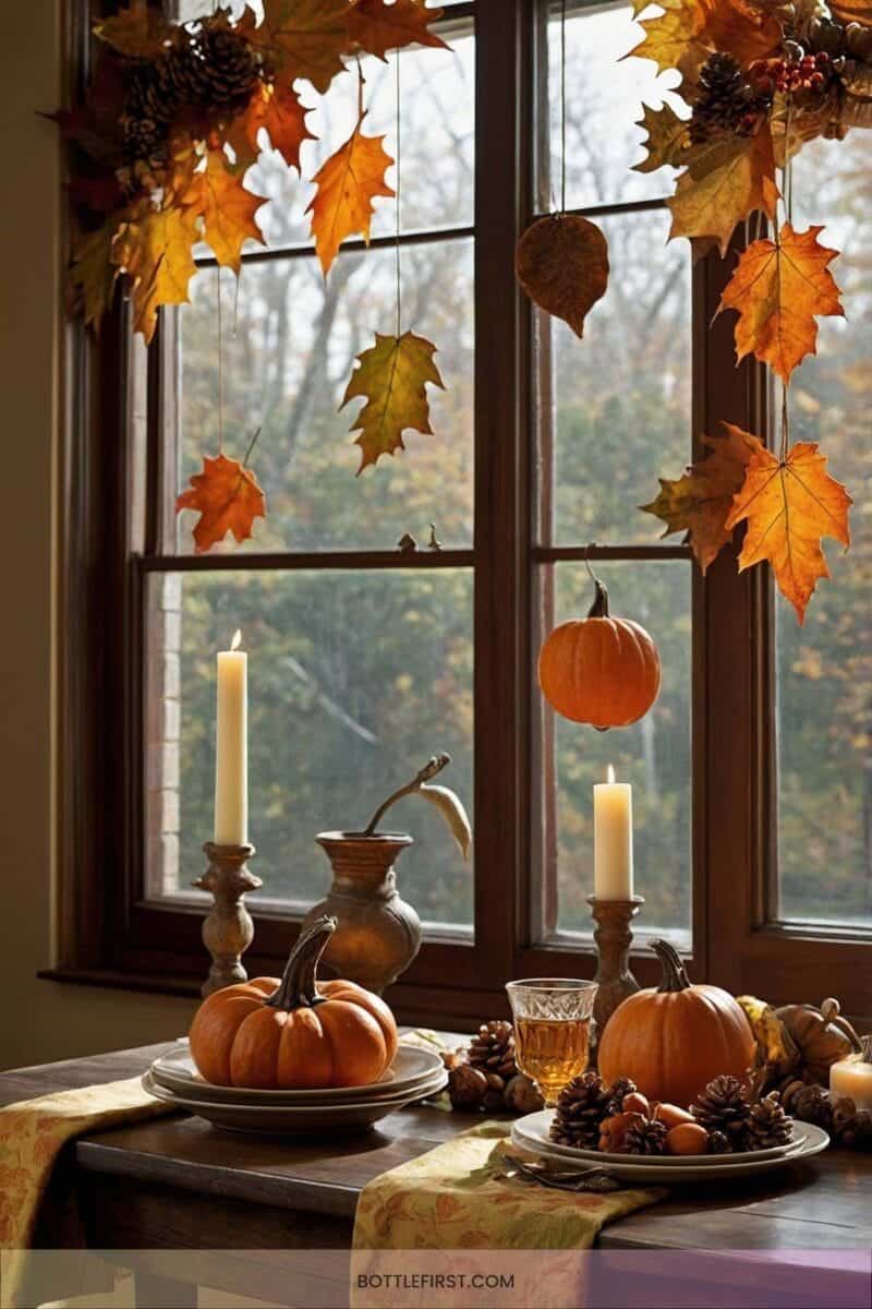 12 Thanksgiving Decorations For Windows To Welcome The Holiday Light