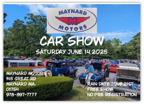 2025 Maynard Motors Car Show – Maynard, MA | CarCruiseFinder