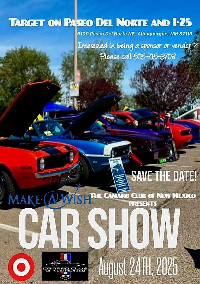 Camaro Club of New Mexico Car Show – Albuquerque, NM | CarCruiseFinder
