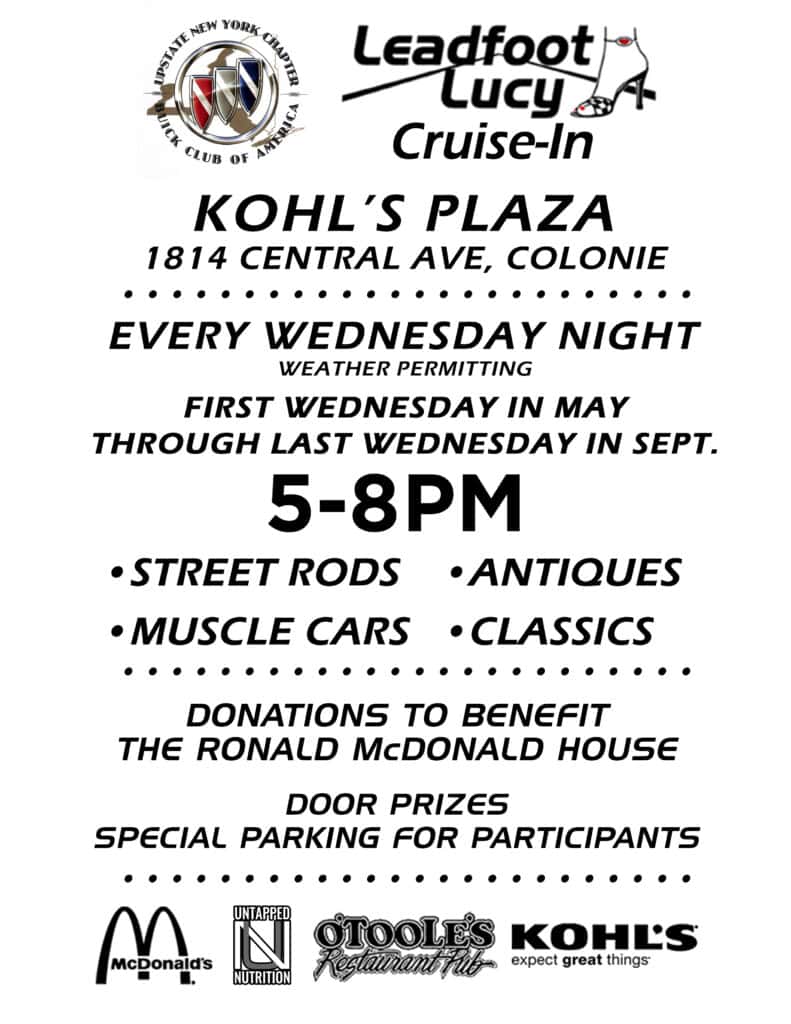 Leadfoot Lucy Cruise-In – Albany, NY | CarCruiseFinder