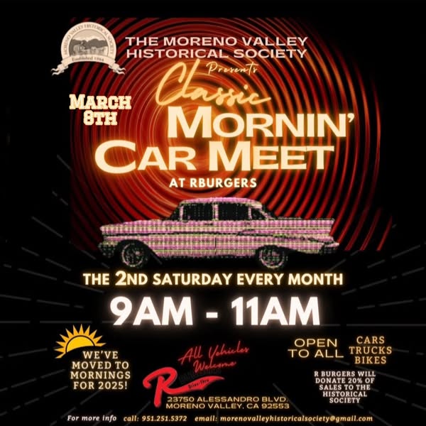 Classic Morning Car Meet – Moreno Valley, CA | CarCruiseFinder