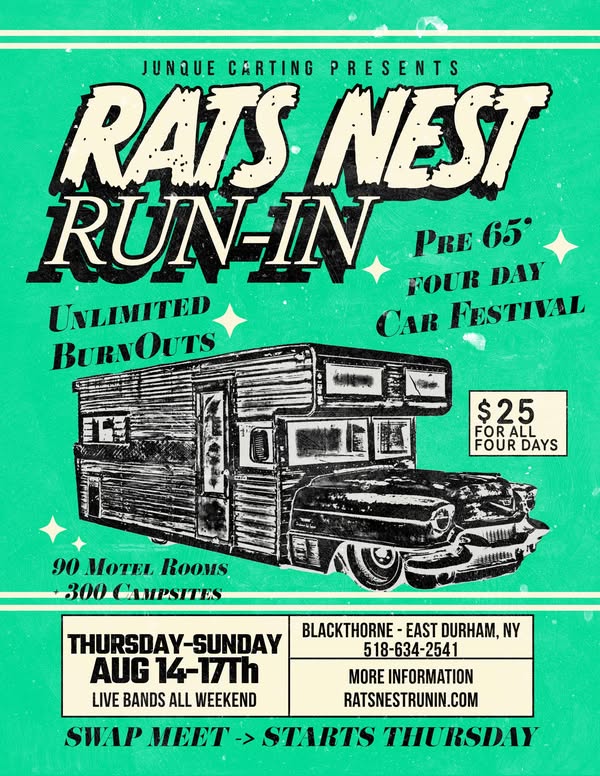 Junque Carting Presents: Rat's Nest Run-In Unlimited Burnouts Pre '65 ...