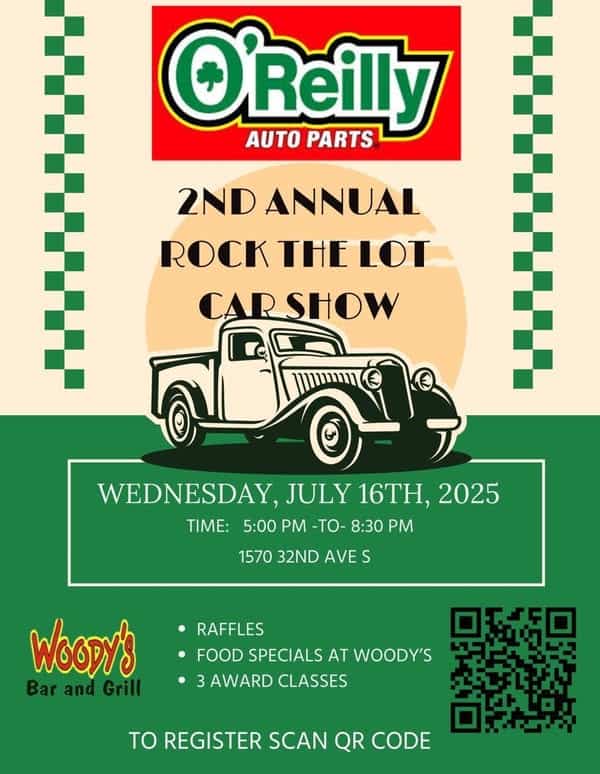 O'Reilly Auto Parts 2nd Annual Rock the Lot Car Show – Fargo, ND ...