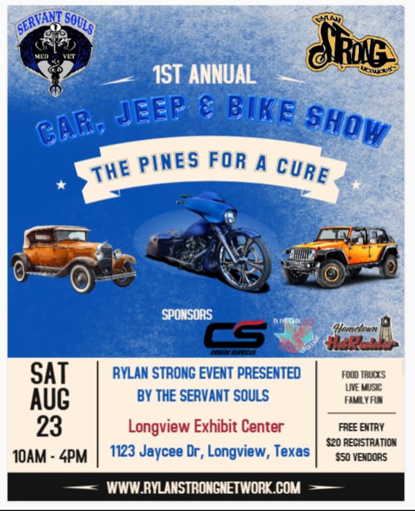 1st Annual Car, Jeep & Bike Show – Longview, TX | CarCruiseFinder