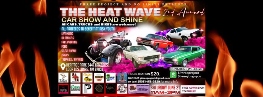 2nd annual Heat wave Car show and shine – Los Lunas, NM | CarCruiseFinder
