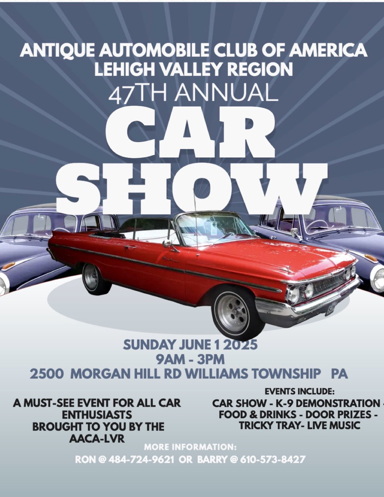 47th Annual Antique Automobile Club of America - Lehigh Valley Region ...
