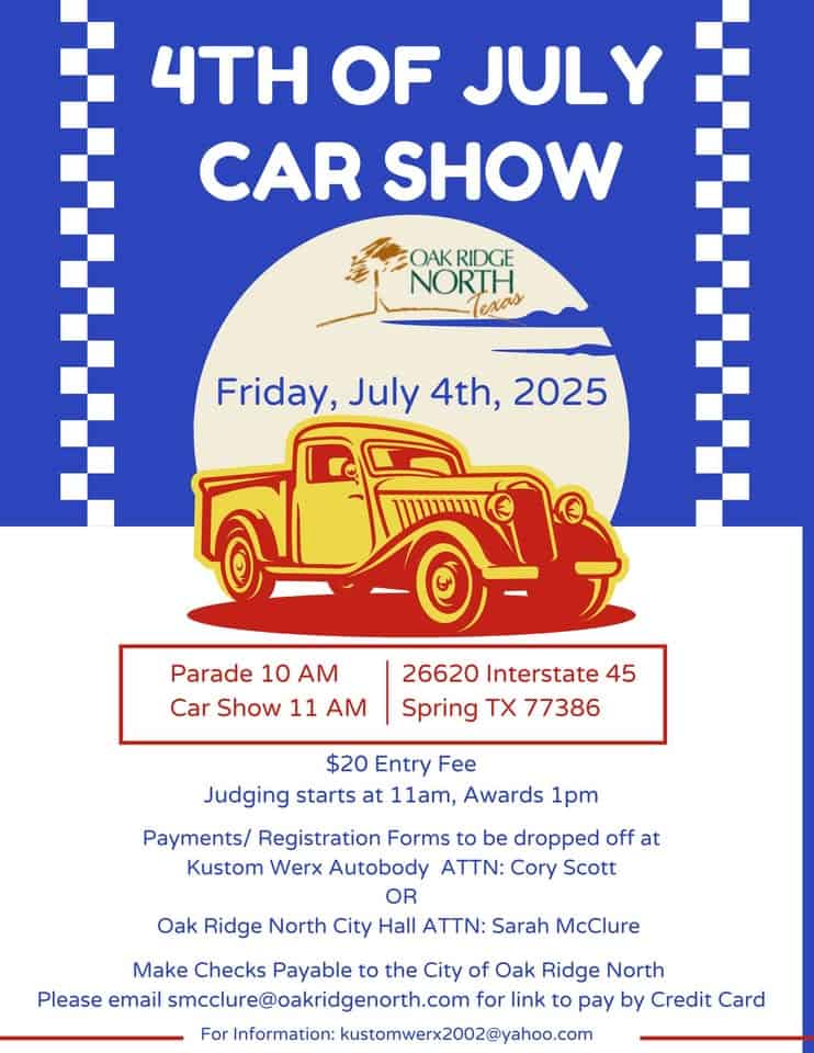 4th of July Parade, Party in the Park and Car Show – Conroe, TX ...