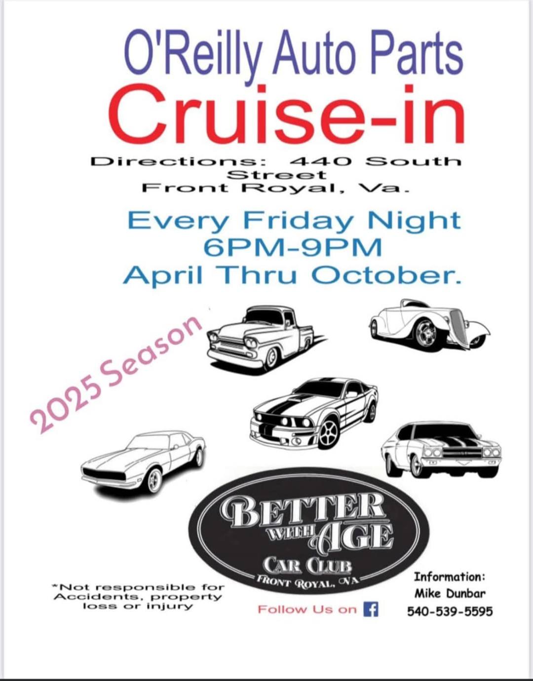 Better Age Car Club Cruise-In – Front Royal, VA | CarCruiseFinder