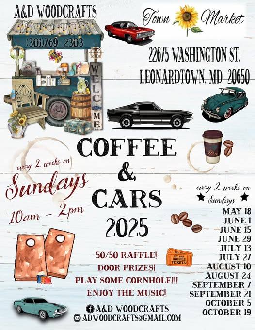Cars & Coffee Car Show – Leonardtown, MD | CarCruiseFinder