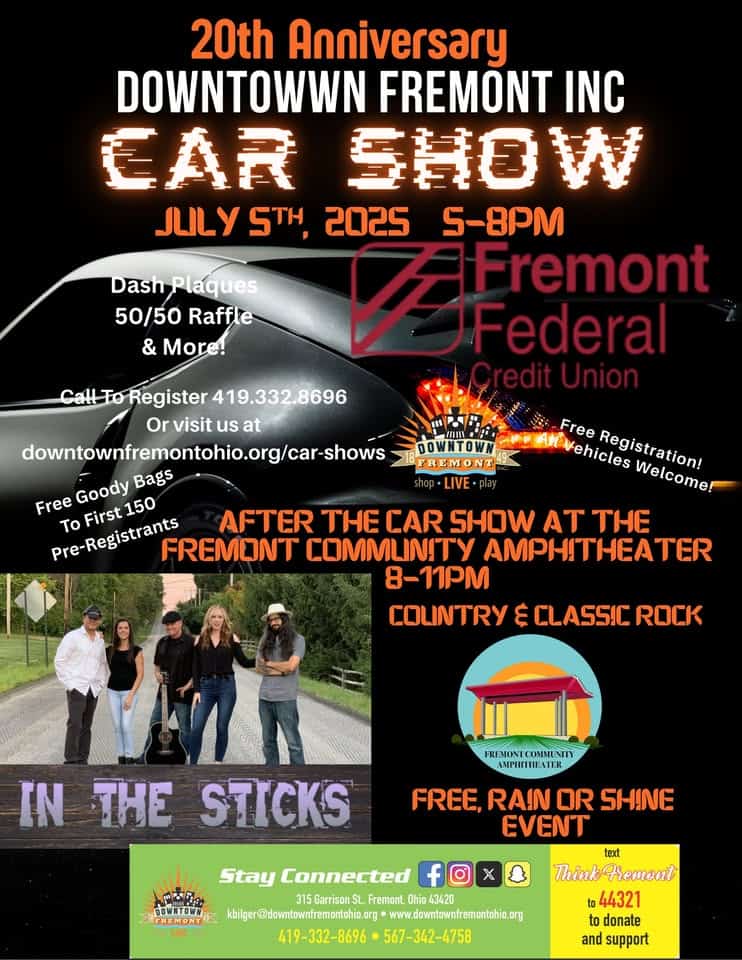 Downtown Fremont Car Show – Fremont, OH | CarCruiseFinder