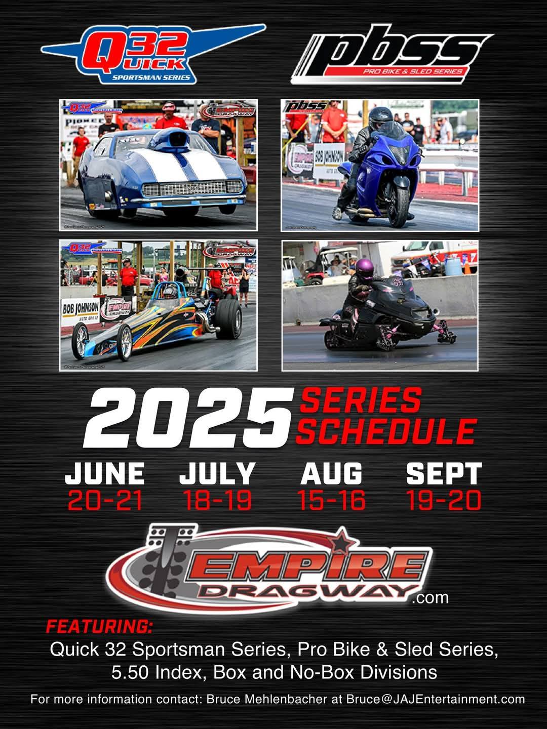 Empire Dragway 2025 Racing Series – Leicester, NY | CarCruiseFinder