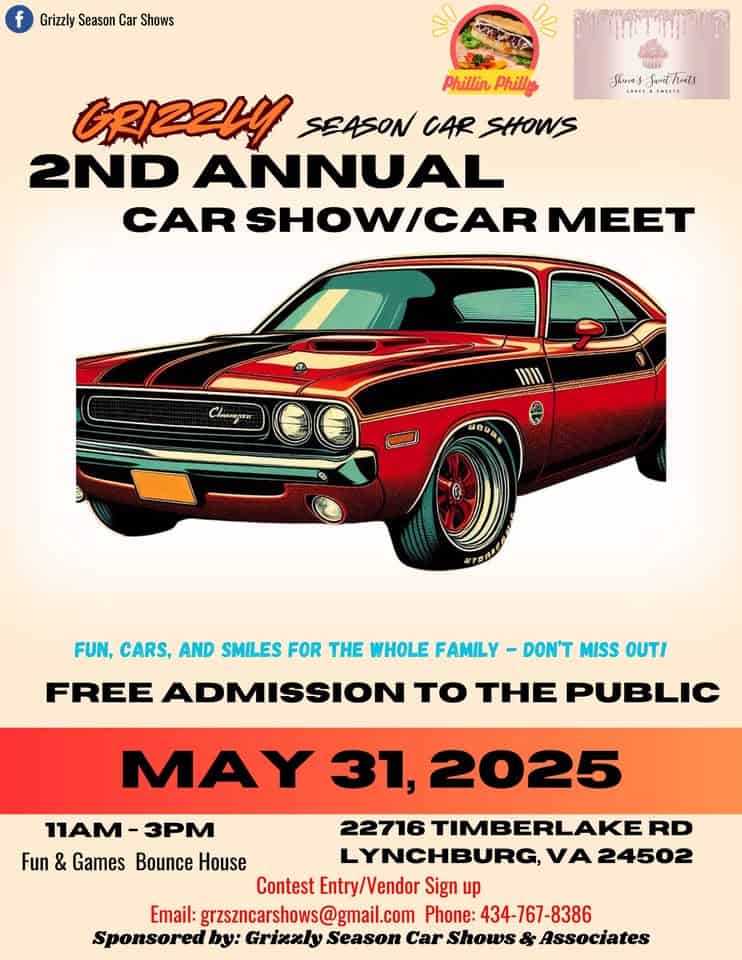 Grizzly Season 2nd annual Car Show – Lynchburg, VA | CarCruiseFinder