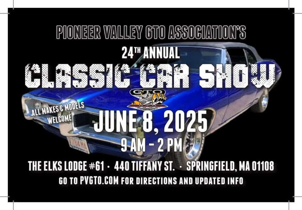 24th Annual PVGTO Car Show – Springfield, MA | CarCruiseFinder