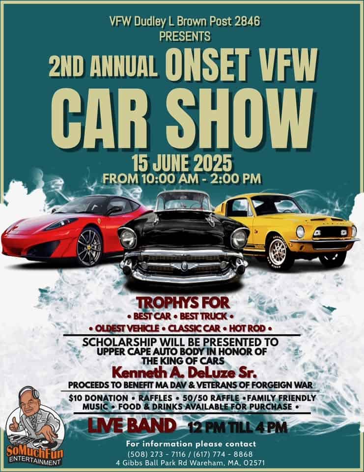 2nd Annual Onset VFW Car Show – Wareham, MA | CarCruiseFinder