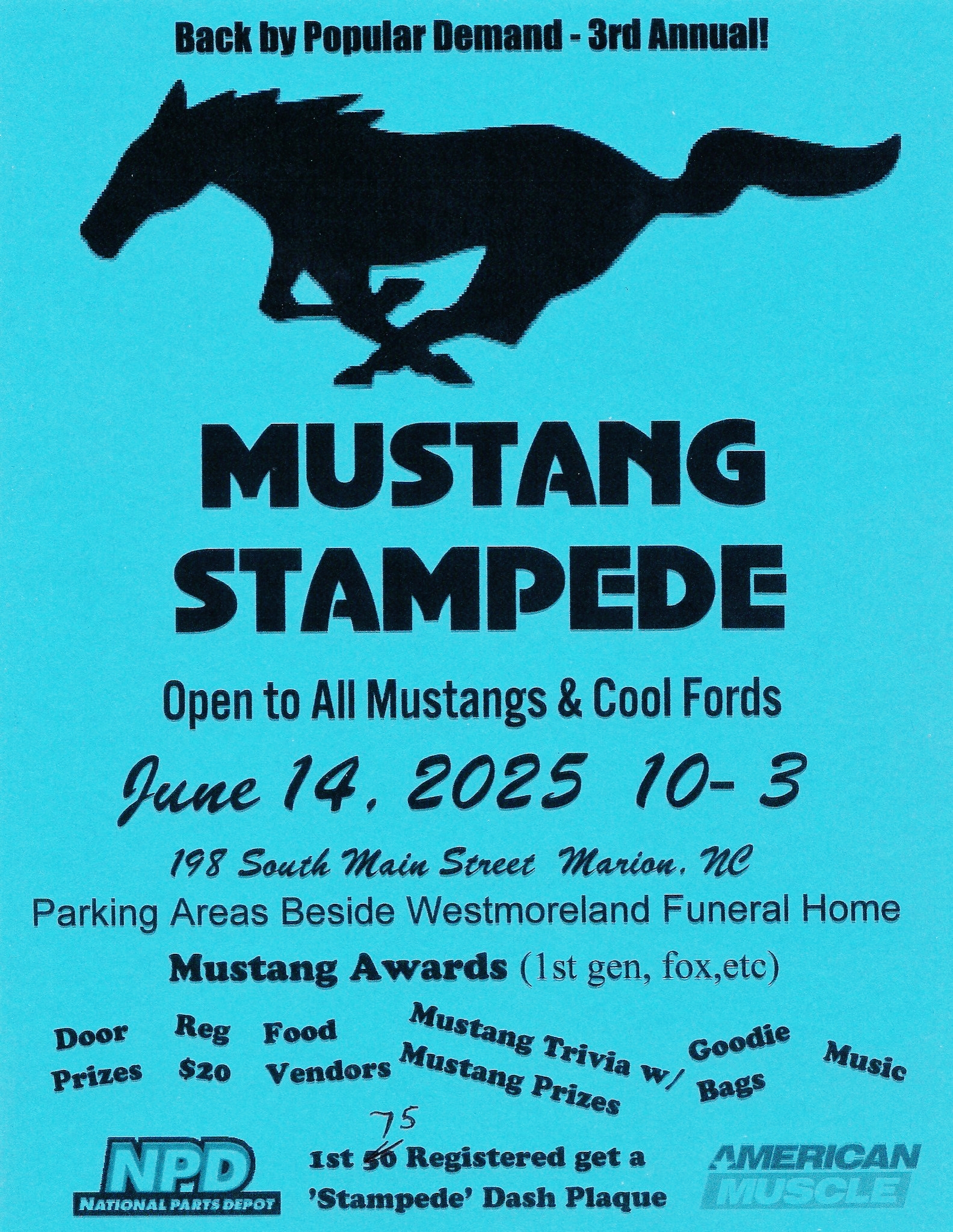 3rd Annual Mustang Stampede – Marion, NC | CarCruiseFinder