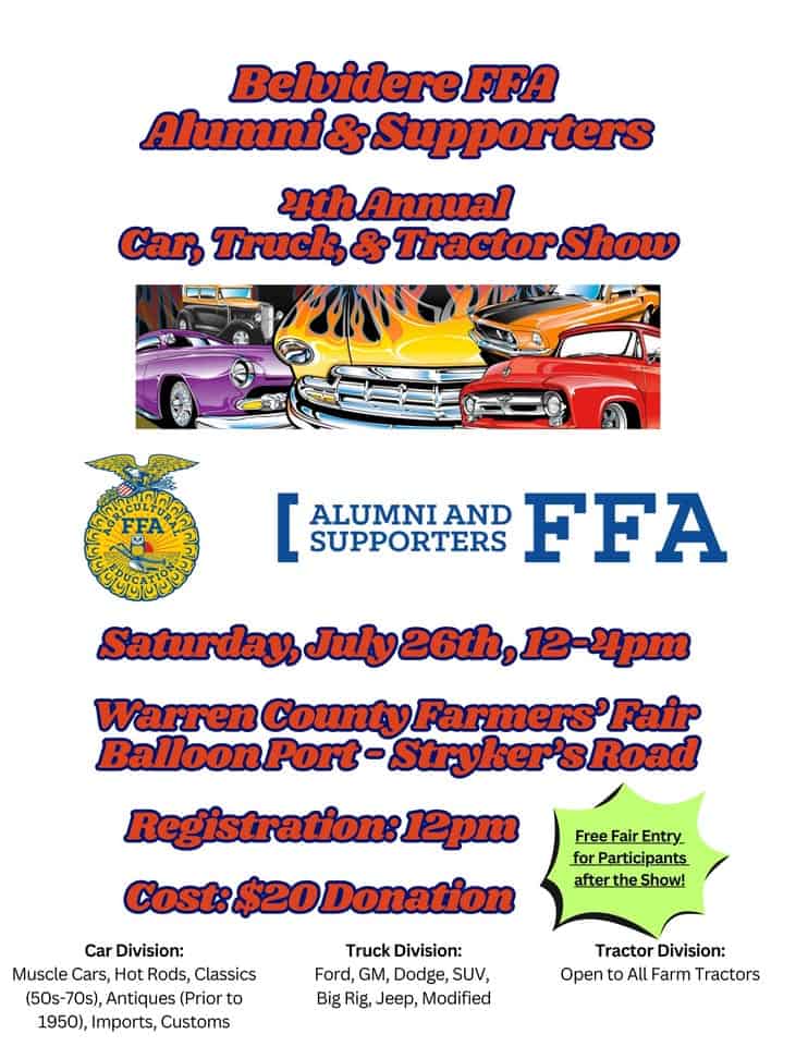 4th Annual Car, Truck, and Tractor Show: Sponsored by the Belvidere FFA ...