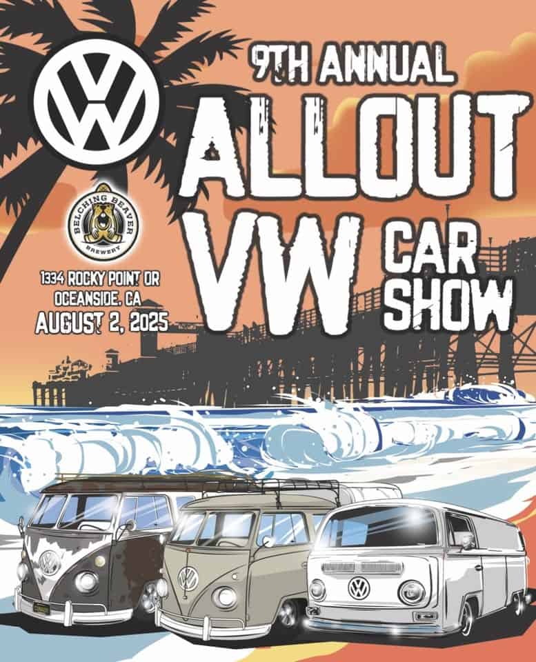 9th Annual All Out VW Car Show – Oceanside, CA | CarCruiseFinder