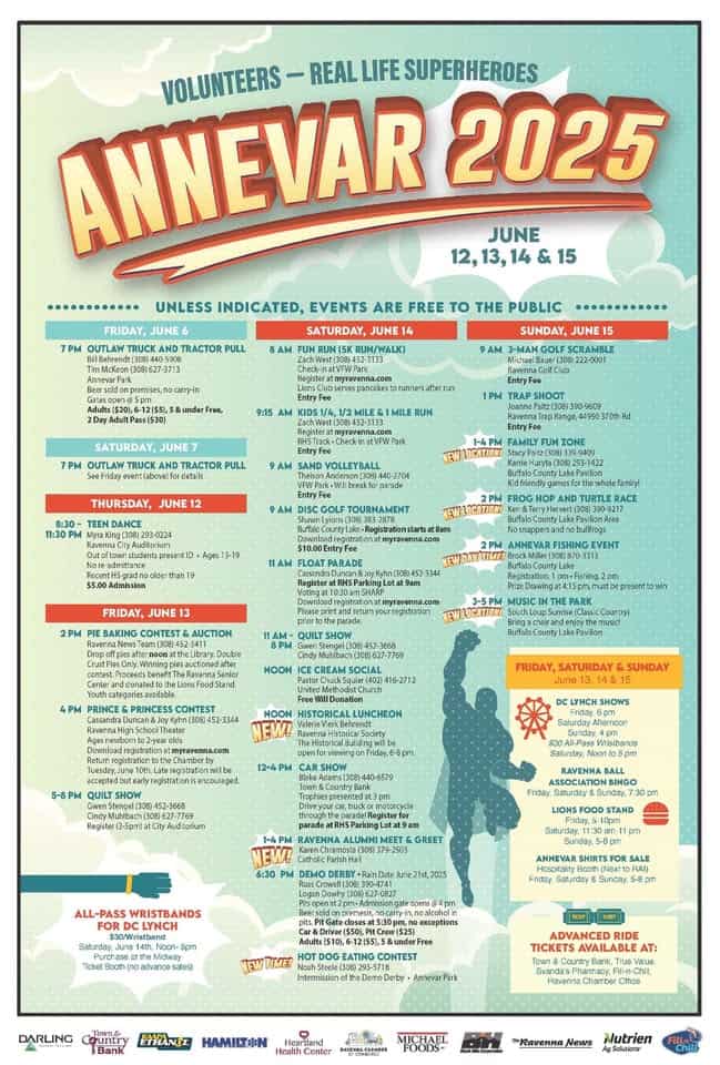 ANNEVAR 2025 CAR SHOW – Ravenna, NE | CarCruiseFinder