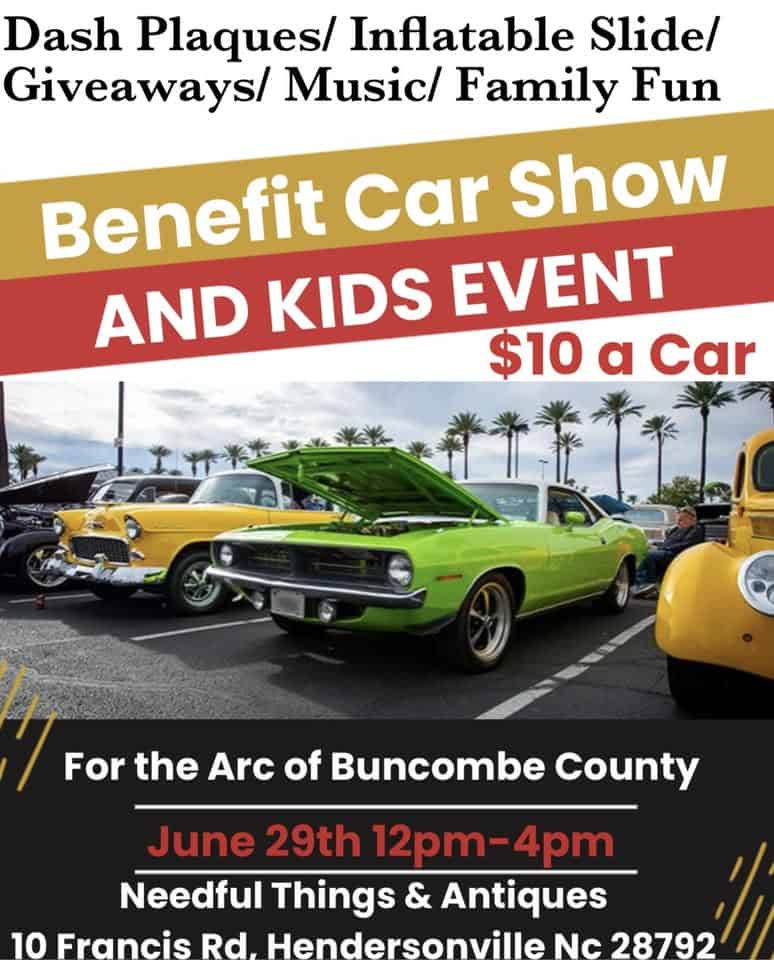 Arc of Buncombe County Car Show and Kids Event – Hendersonville, NC ...