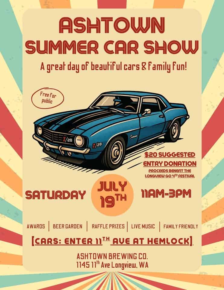 Ashtown Summer Car Show – Longview, WA | CarCruiseFinder