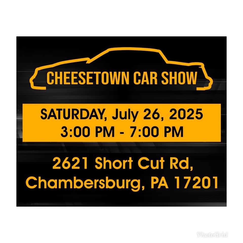 Cheesetown Car Show – Chambersburg, PA | CarCruiseFinder