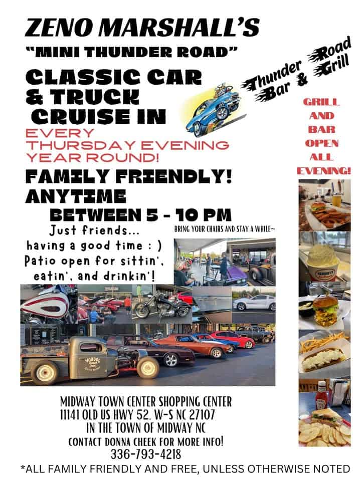 Cars at the Cafe' Car Show and Cruise In – Burlington, NC | CarCruiseFinder