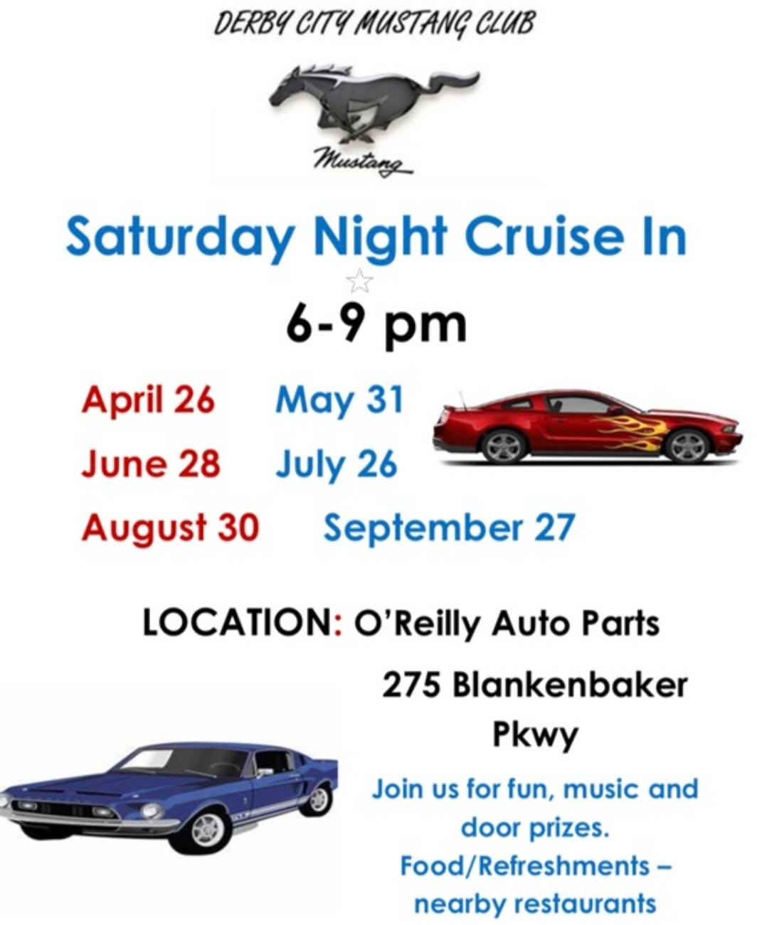Derby City Mustang Club Saturday Night Cruise-In – Louisville, KY ...